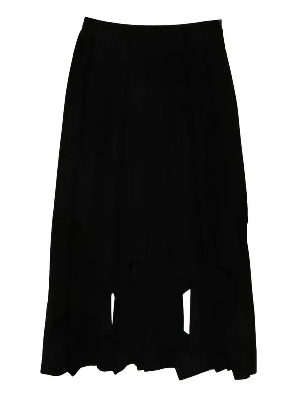 ENFOLD Pleated Midi Skirt - Black
