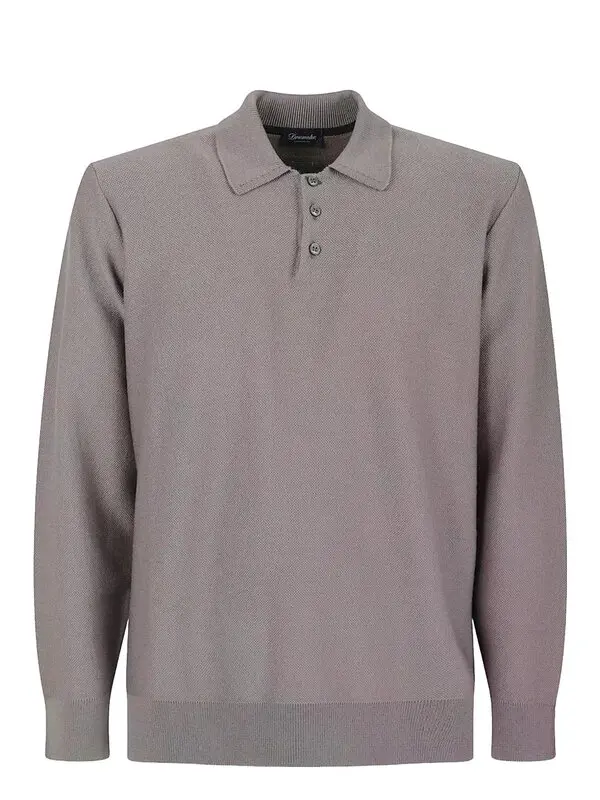 DRUMOHR Buttoned Polo Shirt - Grey