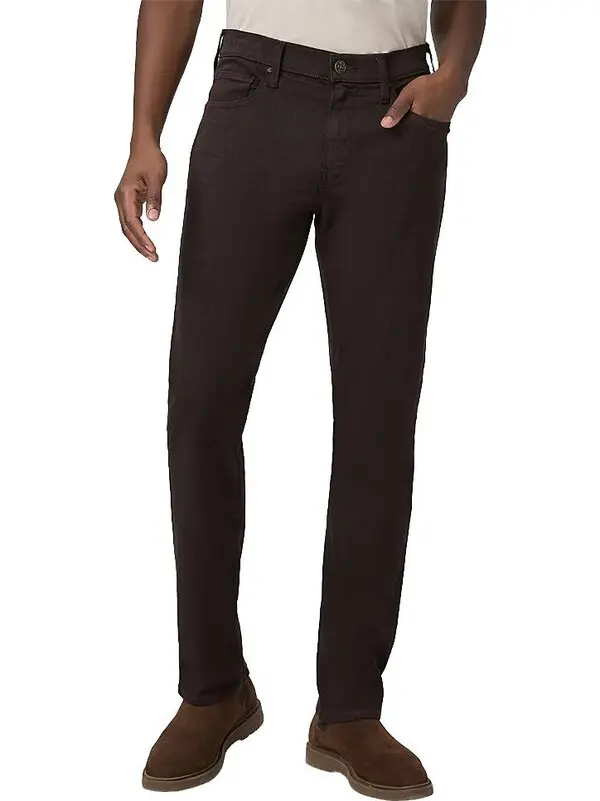 Paige Federal Slim Straight Jeans - Deep Chocolate