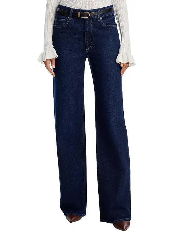 Paige Sasha High-rise Wide-leg Jeans - Dwell