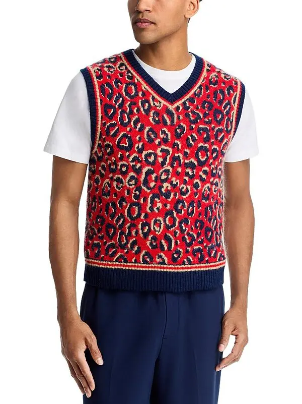 ADIDAS X WALES BONNER Knit Vest - Navy/beige/scarlet