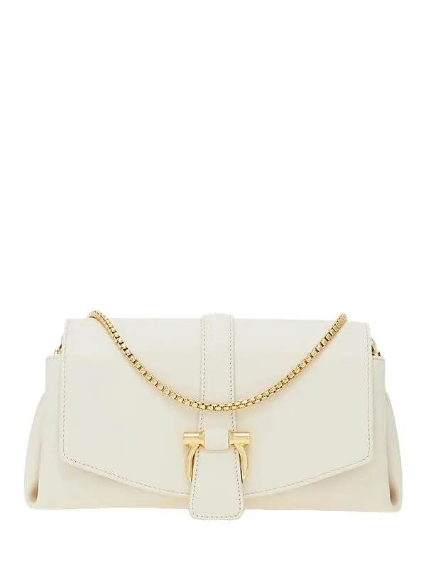 FERRAGAMO Leather Crossbody Bag - Mascarpone