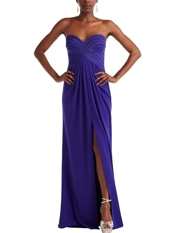 Tadashi Shoji Leni Strapless Sweetheart Gown - Purple