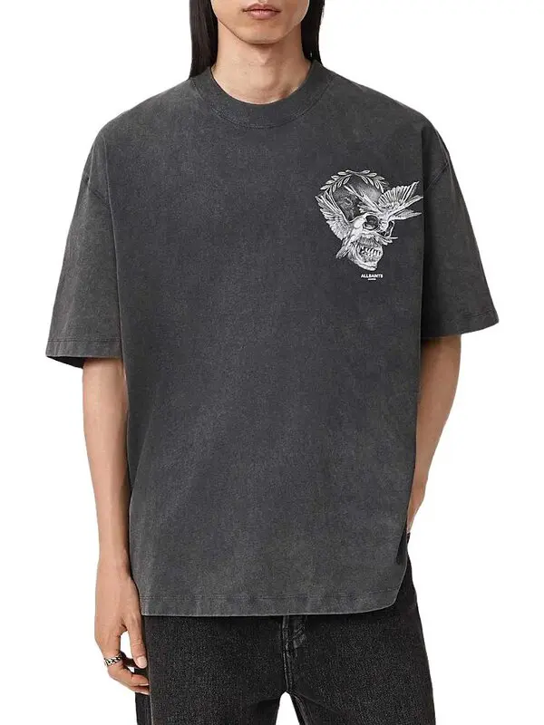 ALLSAINTS Mysteries Tee - Washed Black