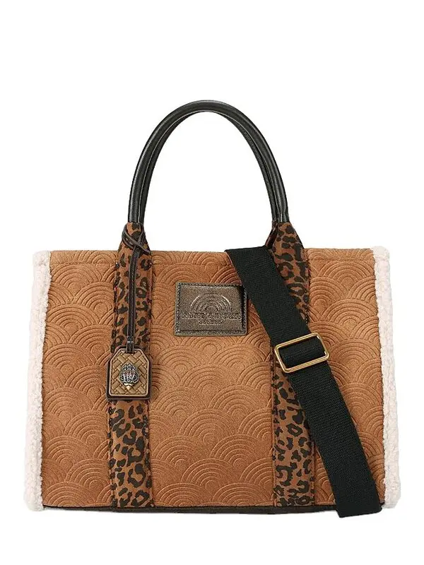 Kurt Geiger Southbank Large Suede Tote - Brown