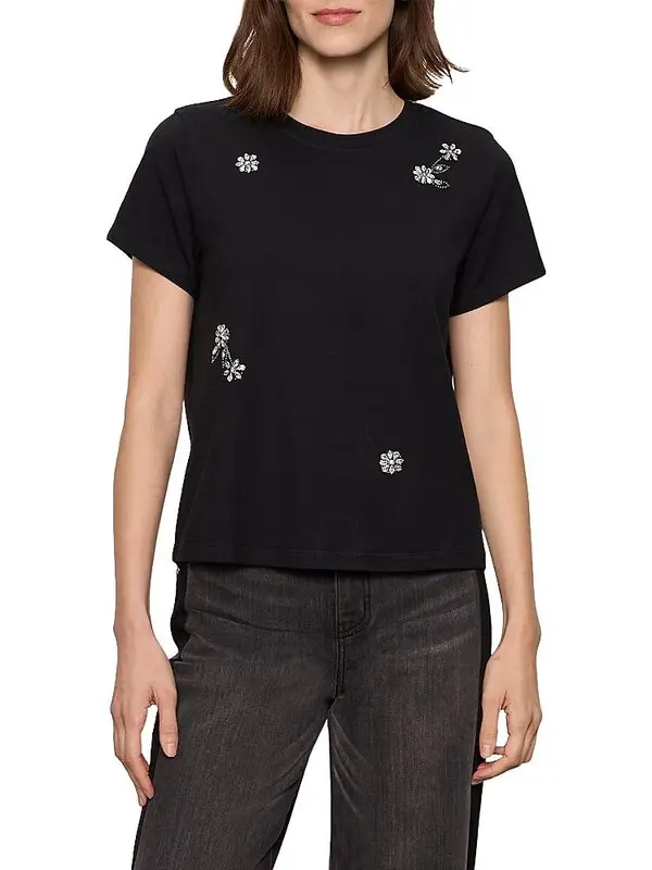 Sanctuary Embellished Tee - Black