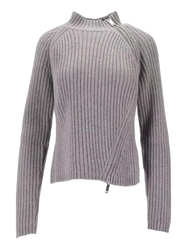 NICCOLO PASQUALETTI Corazza Zip-detail Sweater - Grey