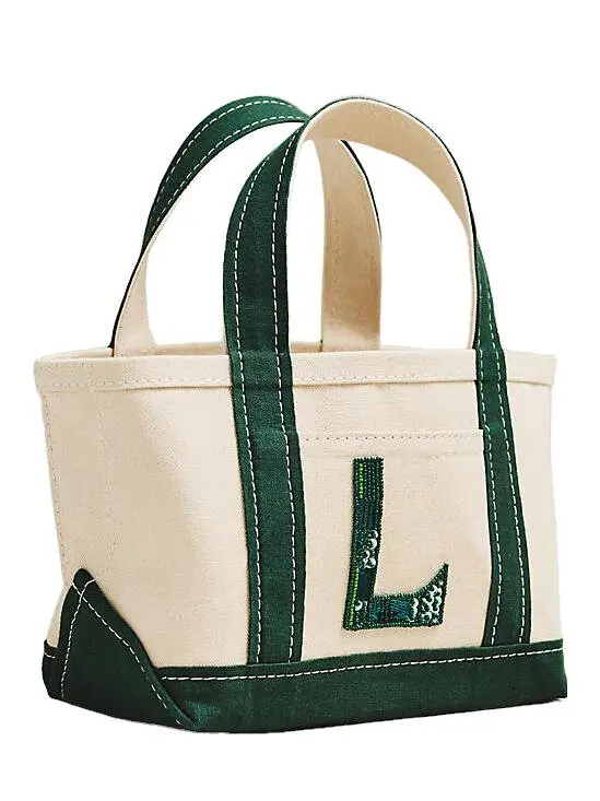 Maeve The Hartley Monogram Mini Canvas Tote - L