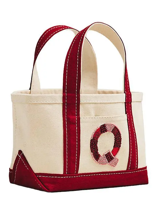 Maeve The Hartley Monogram Mini Canvas Tote - Q