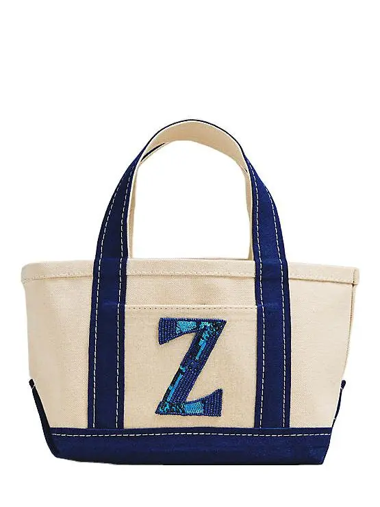 Maeve The Hartley Monogram Mini Canvas Tote - Z