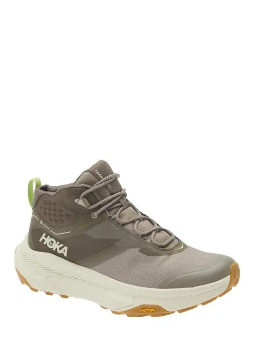 HOKA Transport Chukka Gore-tex® Trail Shoe - Light Roast/eggshell