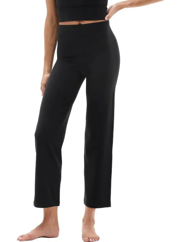 Athleta Elation Ultra High Rise Straight Crop Pant - Black