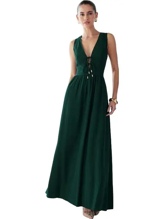 BWLDR Amber Maxi Dress - Emerald