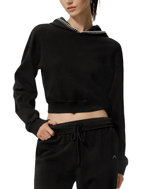 Lilysilk Seamflow Poise Pullover Hoodie - Black