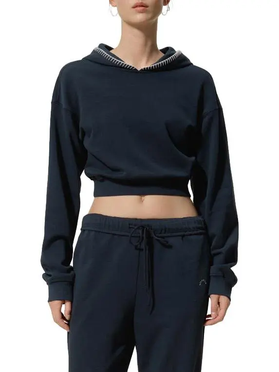 Lilysilk Seamflow Poise Pullover Hoodie - Navy