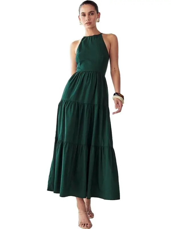 WILLA Aquila Maxi Dress - Emerald