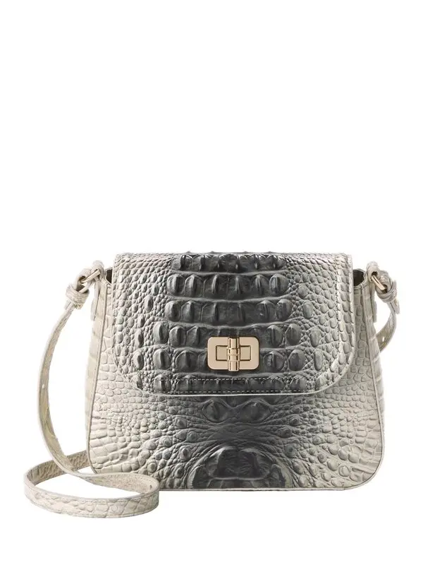 Brahmin Gianna Croc Embossed Leather Crossbody Bag - Everlasting Ombre Melbourne