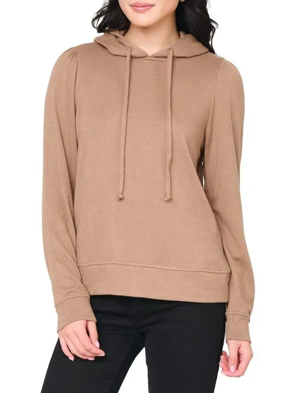 GIBSONLOOK Hacci Knit Hoodie - Mocha Mousse