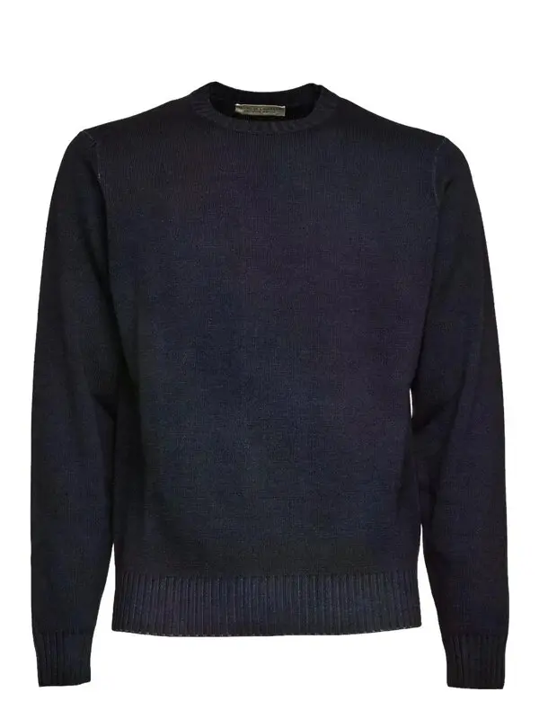 FILIPPO DE LAURENTIIS Long-sleeve Crew-neck Sweater - Blue
