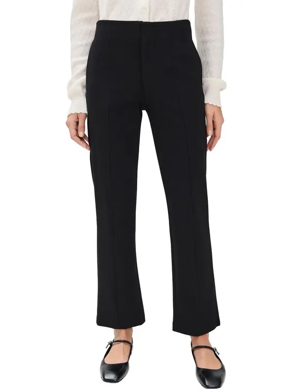 FRAME Le Sleek Straight Trousers - Black