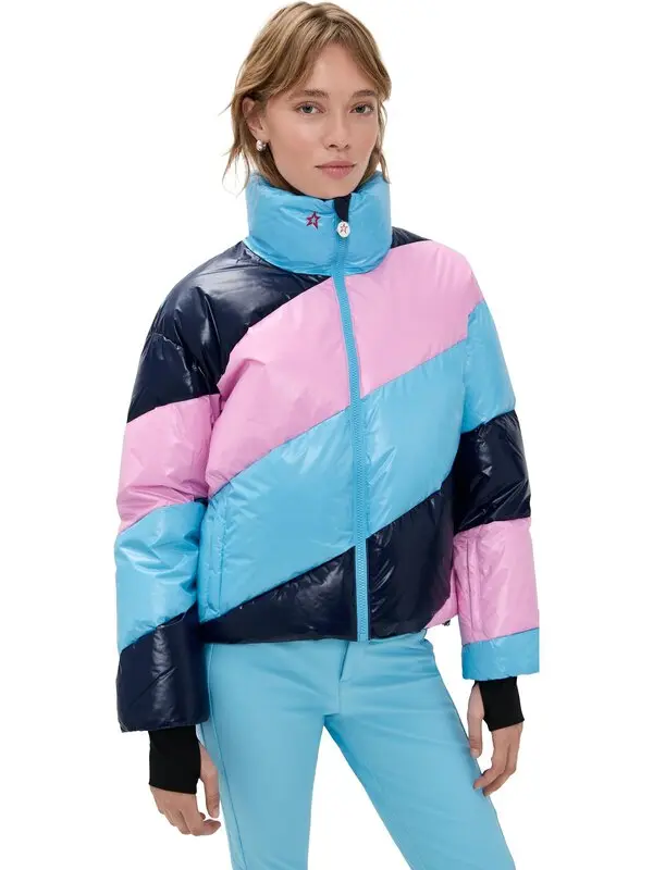 Perfect Moment Mojo Ski Jacket Ii - Pink/blue Stripe