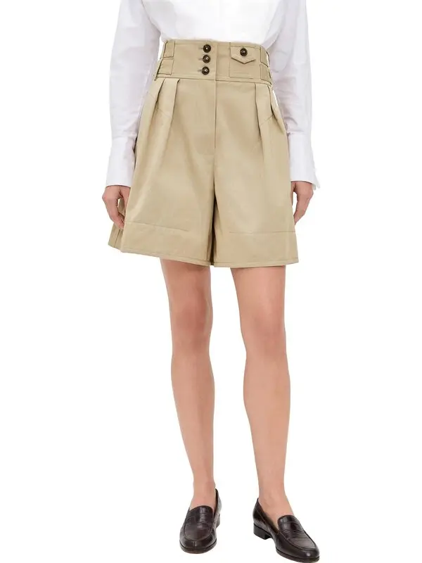 Zimmermann Rebellion Cargo Shorts - Beige