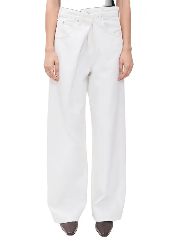 AGOLDE Vana Wide Leg Jeans - Milkshake