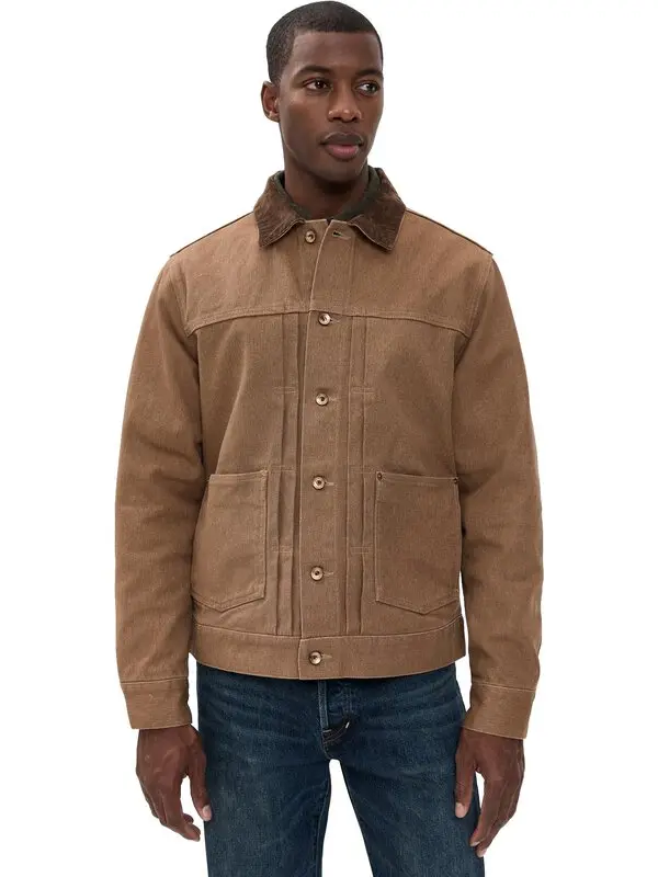 Taylor Stitch The Ryder Canvas Jacket - Tobacco