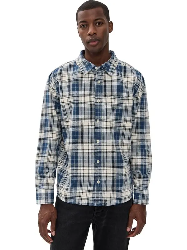 CORRIDOR Equinox Plaid Shirt - Navy