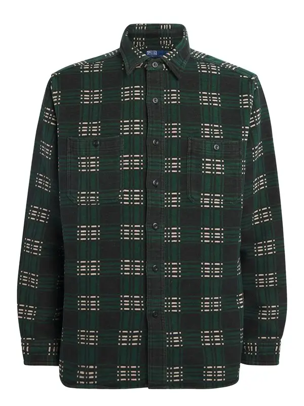 Polo Ralph Lauren Cotton Check Flannel Overshirt - Green