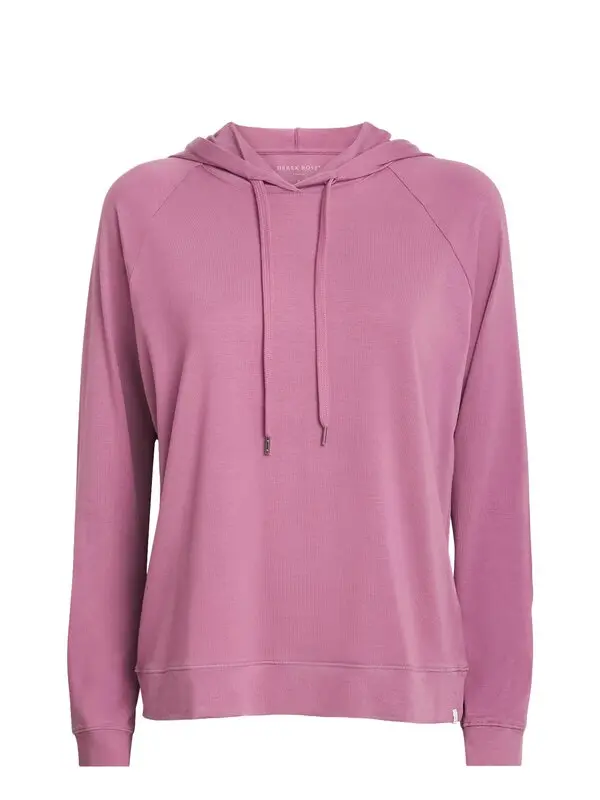 Derek Rose Micromodal Basel Hoodie - Purple