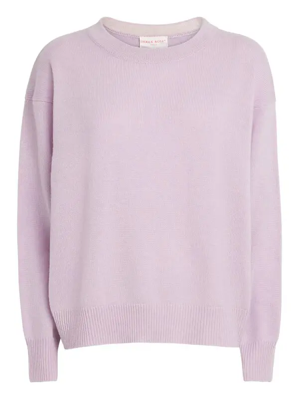 Derek Rose Cashmere Daphne Sweater - Purple