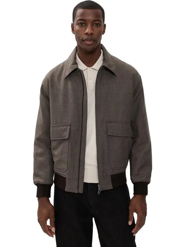 Theory Modern Aviator Jacket - Feather