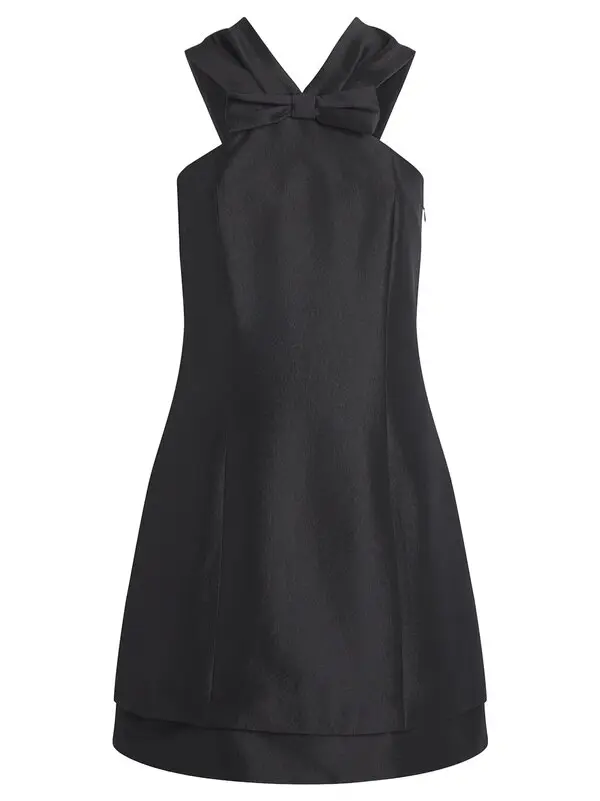 Claudie Pierlot Bow-appliqué Mini Dress - Black