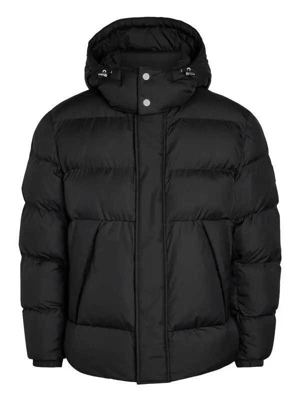 Hugo Boss H-corbinian5 Detachable-hood Padded Shell Jacket - Black