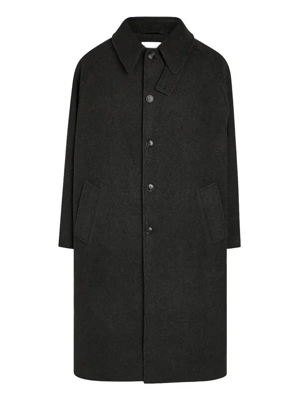 MKI MIYUKI ZOKU Wool-blend Trench Coat - Charcoal