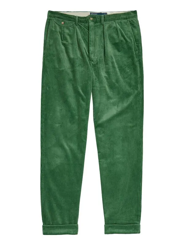 Ralph Lauren Tapered-leg Corduroy Trousers - Green