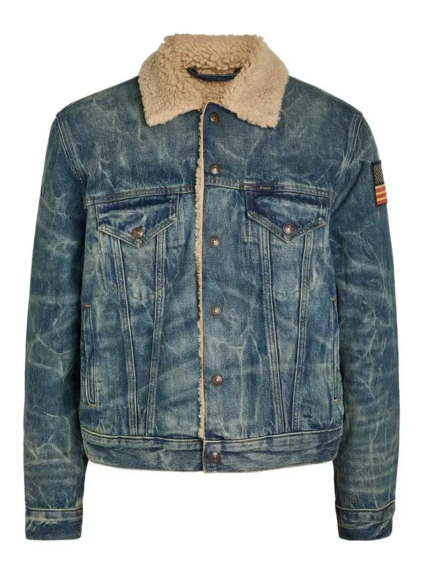 Ralph Lauren Fleece-lined Trucker Jacket - Denim