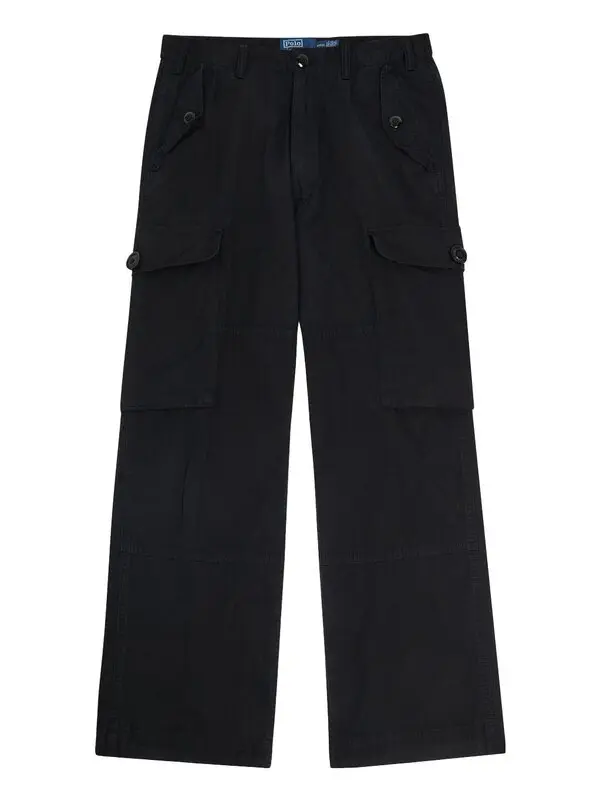 Polo Ralph Lauren Cotton Cargo Trousers - Black