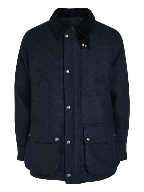Ralph Lauren Quilted Wool Jacket - Navy