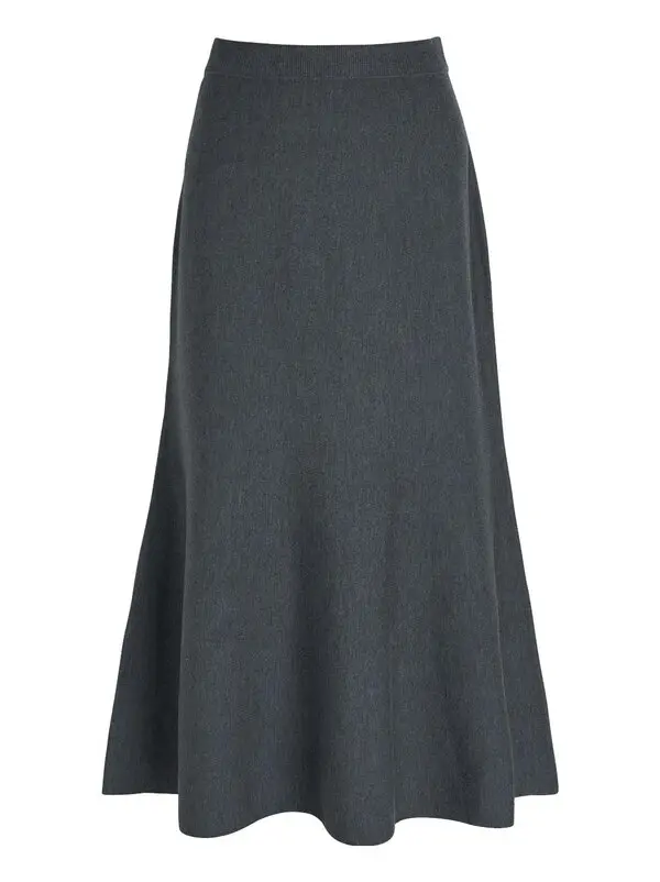 Simkhai Atwood Wool Midi Skirt - Grey