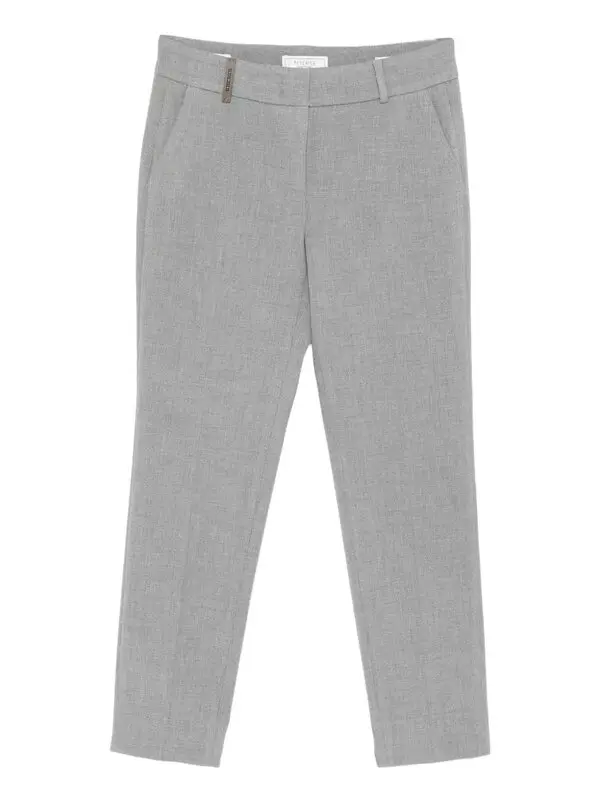 Peserico Straight Leg Trousers - Grey