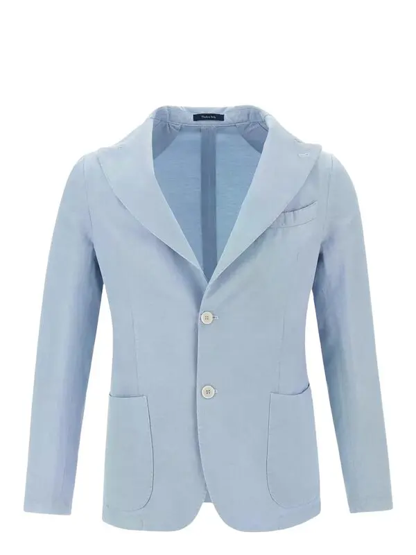 MARCHESANI Peaked Lapels Two-button Blazer - Blue