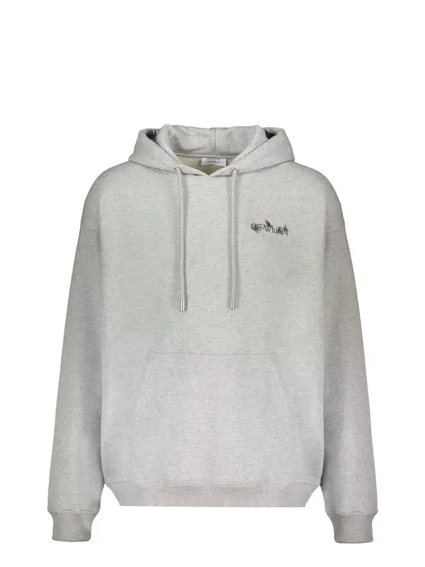 Off-White Graphic-print Hoodie - Grey