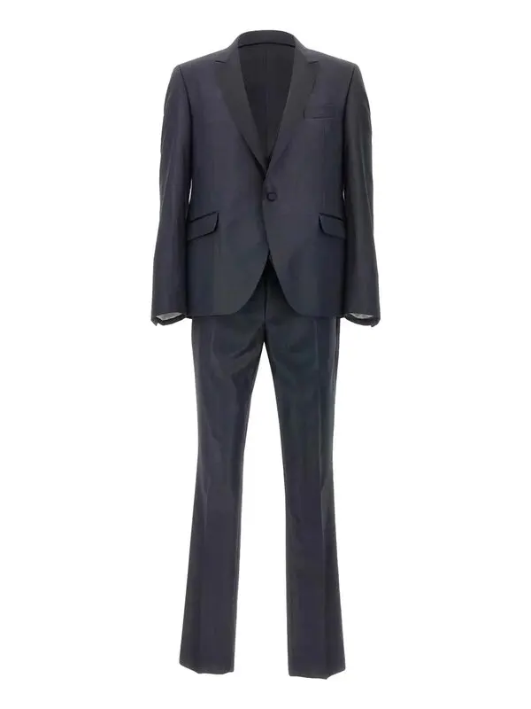 CARLO PIGNATELLI Flap Pocket Three-piece Suit - Blue