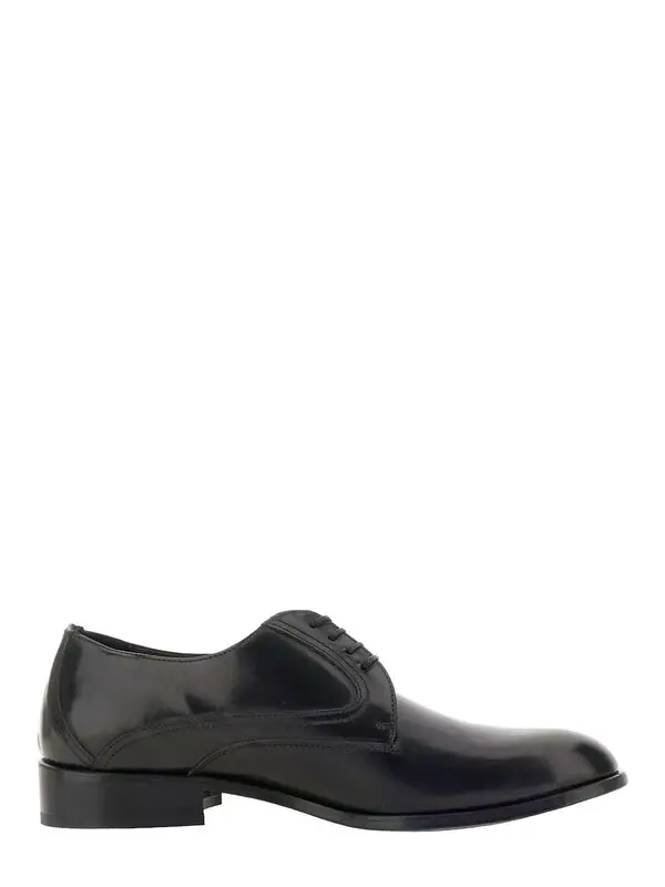 DUCA DEGLI ABRUZZI Leather Derby Shoes - Black