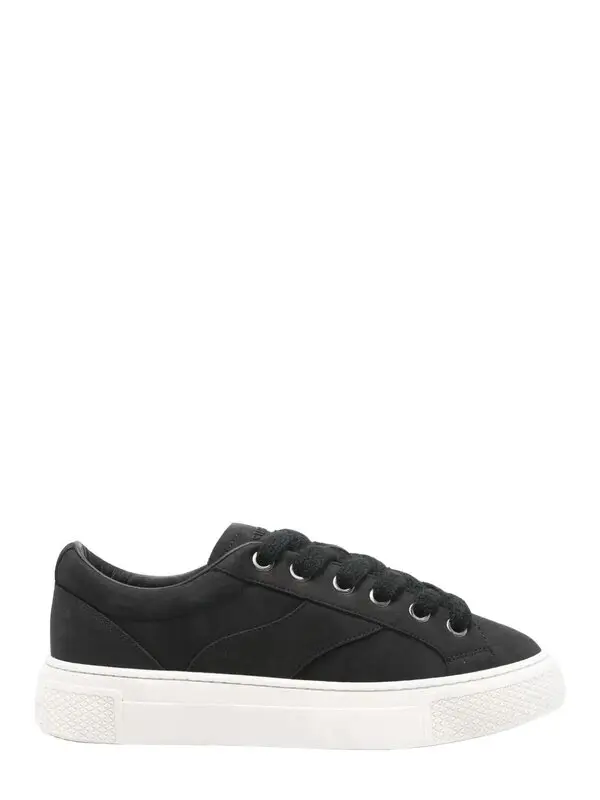 STATE OF ORDER Suede Lace-up Sneakers - Black