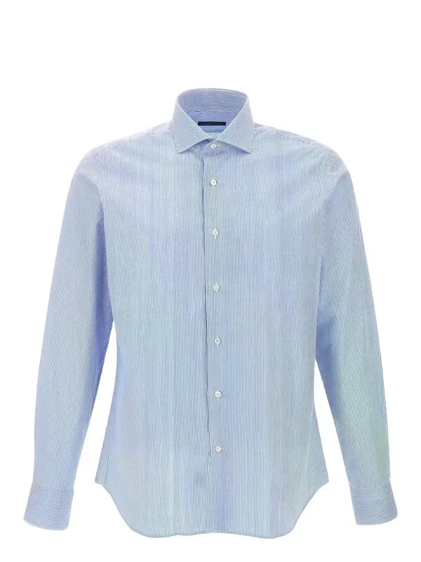 MARCHESANI Stripes Button Shirt - Blue