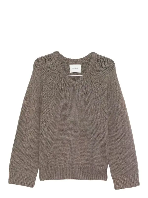 LISA YANG Oia V-neck Sweater - Brown