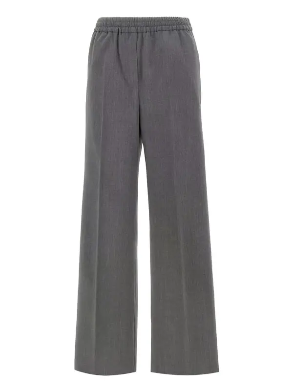 Max Mara Elasticated-waist Trousers - Grey